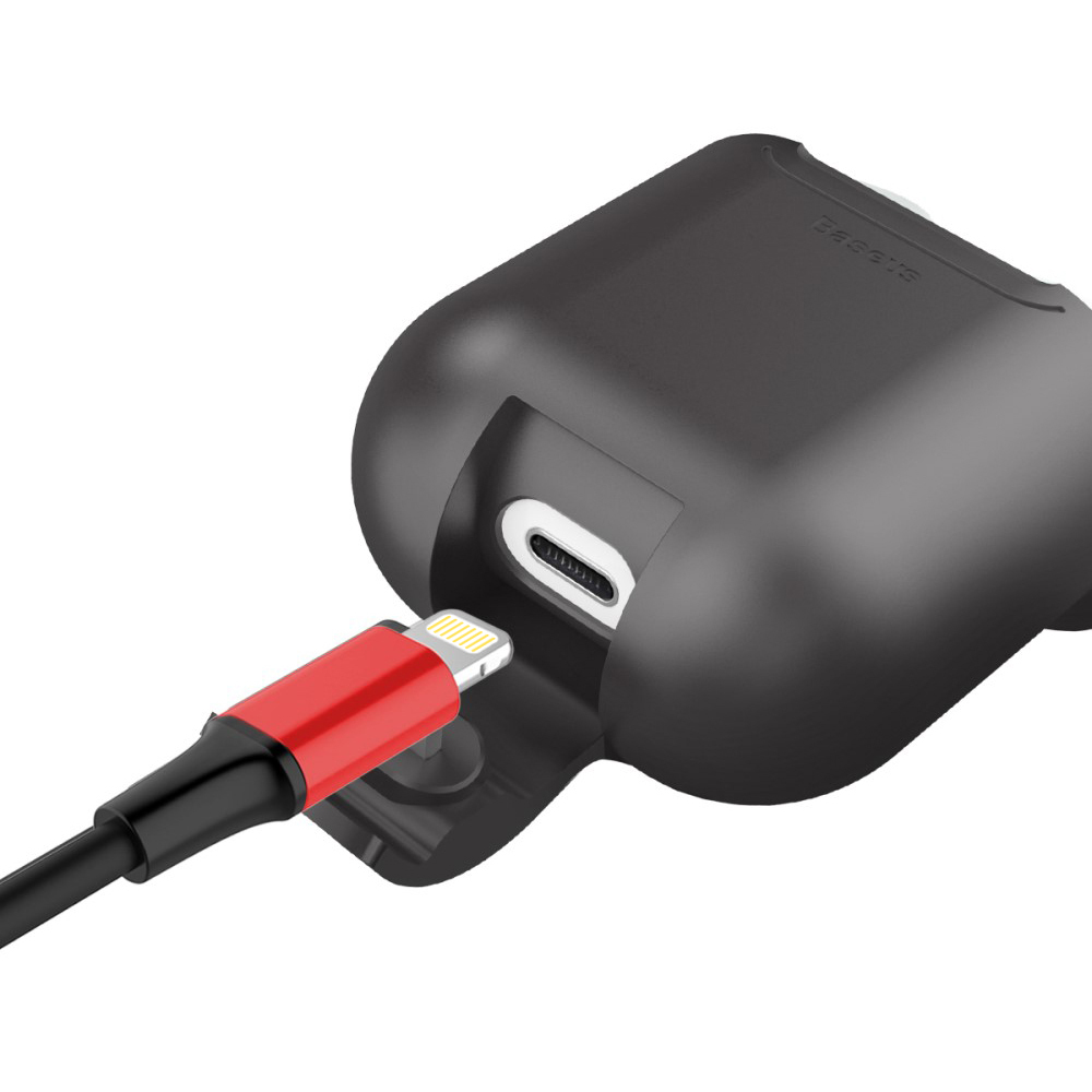 Baseus Wireless Charger Case for Apple AirPods (Black)